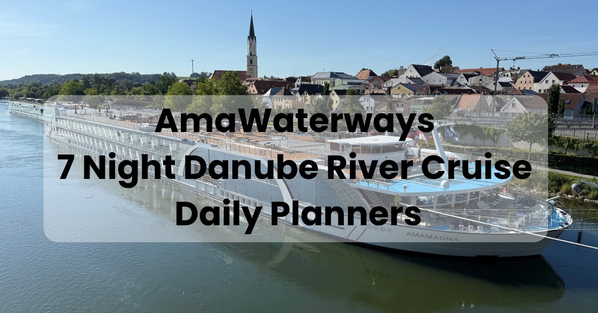 AmaWaterways AmaMagna Danube River Cruise Daily Planners - Life Well Cruised